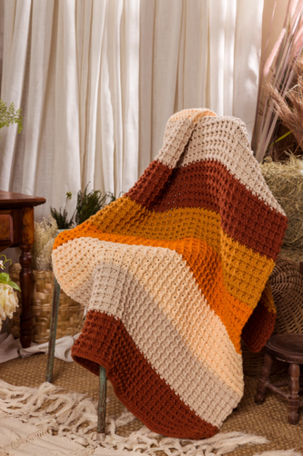 Circulo Crochet Pattern - Autumn Throw | The Ribbon Rose