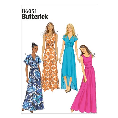 Butterick Pattern 6051 Misses' Dress | The Ribbon Rose