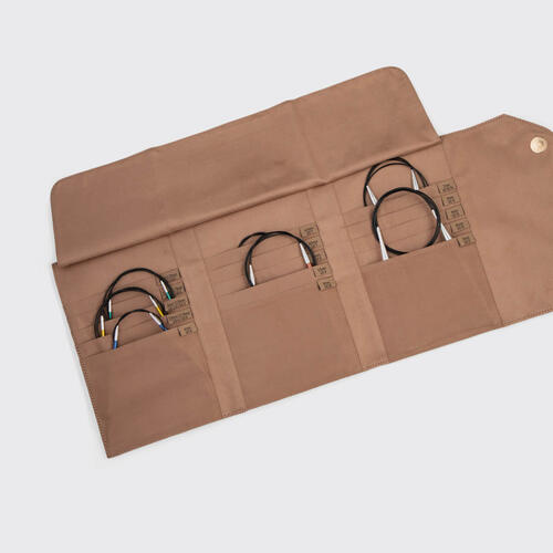 Knitpro Fixed Circular Needle Case - Clay Collection | The Ribbon Rose