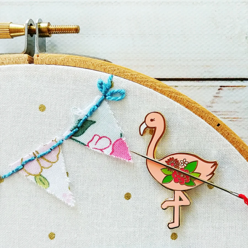 Flamingo Toes Needle Minder - Flossie the Flamingo | The Ribbon Rose