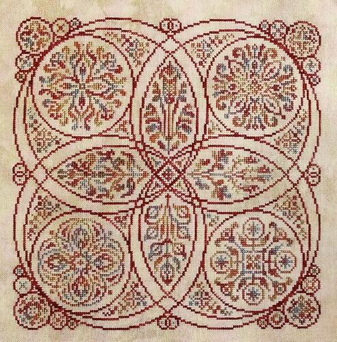 Ink Circles Cross Stitch Pattern - Circular Logic | The Ribbon Rose