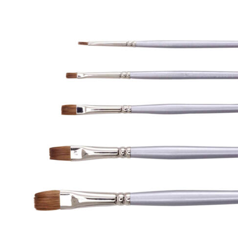 Jasart Red Sable Brushes - Flat | The Ribbon Rose
