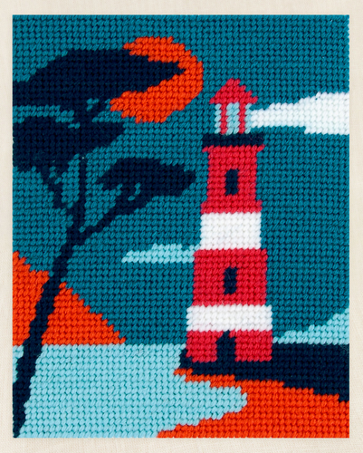 DMC Lighthouse Tapestry Kit | The Ribbon Rose