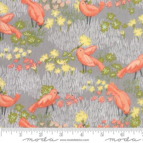 Sundry Moda Fabric - Dandi-Annie - 48631 Grey | The Ribbon Rose