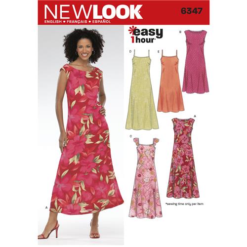 New Look Pattern 6347 Misses Dresses | The Ribbon Rose