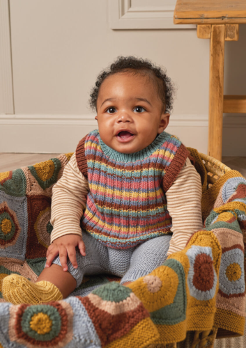 Rowan Knitting Pattern - Baby Cashsoft - Oink Vest | The Ribbon Rose