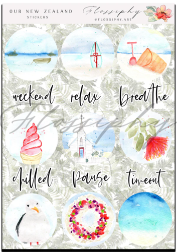 Flossiphy Our New Zealand Stickers | The Ribbon Rose