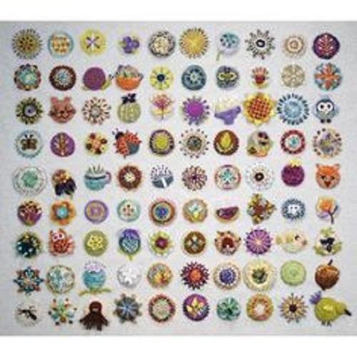 Sue Spargo Pattern - Toned Down Circle Sampler | The Ribbon Rose