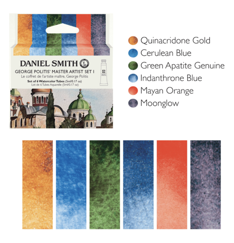 Daniel Smith George Politis Master Artist Set 1, 6x5ml | The Ribbon Rose