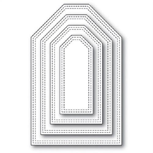 Poppystamps Double Stitch Tags - Die | The Ribbon Rose