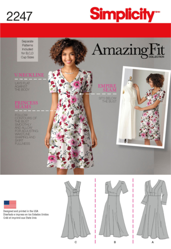 Simplicity Pattern 2247 Women's & Plus Size Amazing Fit Dresses | The ...