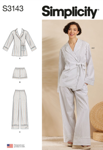 Simplicity Sewing Pattern Misses' Pajamas S3143 | The Ribbon Rose