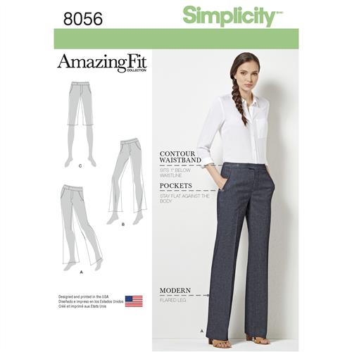 Simplicity Pattern 8056 Amazing Fit Women's and Plus Size Flared ...
