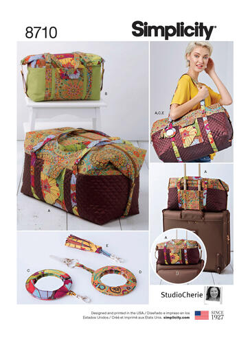 Simplicity Sewing Pattern Luggage Bags, Key Ring, and Tassel | The ...