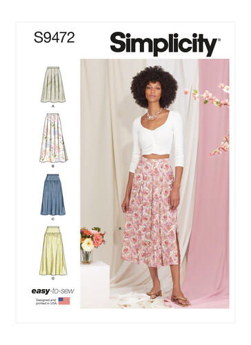 Simplicity Sewing Pattern Misses' Skirts | The Ribbon Rose