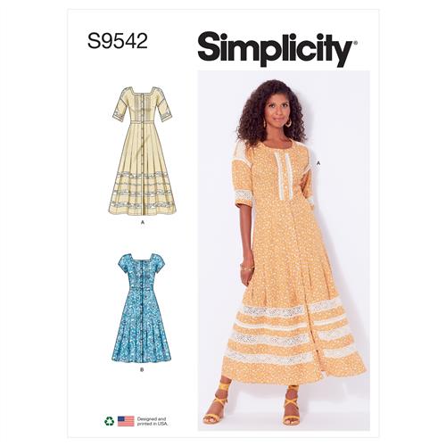 Simplicity Pattern 9542 Misses' Dresses | The Ribbon Rose