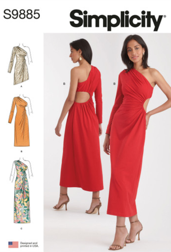 Simplicity Sewing Pattern Misses' Knit Dress in Three Lengths S9885 ...