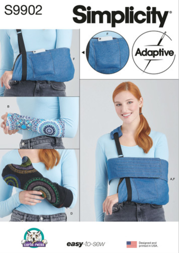 Simplicity Sewing Pattern Wrap, Sleeves and Mitt in Two Sizes and Sling ...