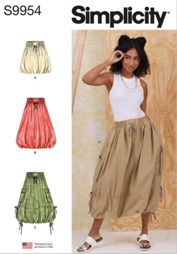 Simplicity Sewing Pattern Misses' Skirts S9954 | The Ribbon Rose