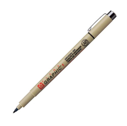 Pigma Graphic Pen Black Size 1 - 1.0mm | The Ribbon Rose