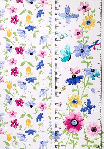 Susybee Flutter the Butterfly Growth Chart 75cm/ 29.5" Panel | The ...