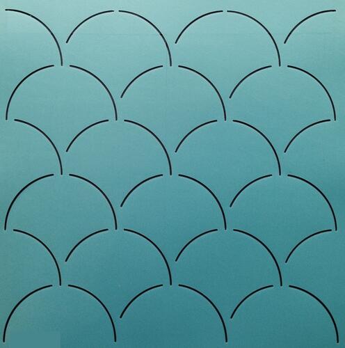 The Stencil Company Quilting Stencil : Large Clam Shell Background 12 ...