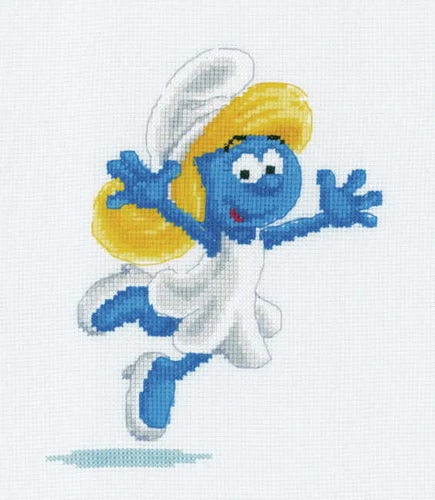 Vervaco Cross Stitch Kit - The Smurfs Smurfette #1 | The Ribbon Rose
