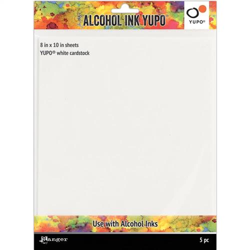 Ranger Ink Tim Holtz - Alcohol Ink White Yupo Paper 86lb 5/Pkg | The ...