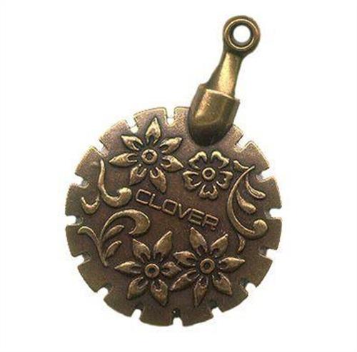 Clover Thread Cutter Pendant (Gold) | The Ribbon Rose