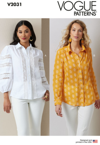 Vogue Patterns Misses' Blouses V2031 | The Ribbon Rose
