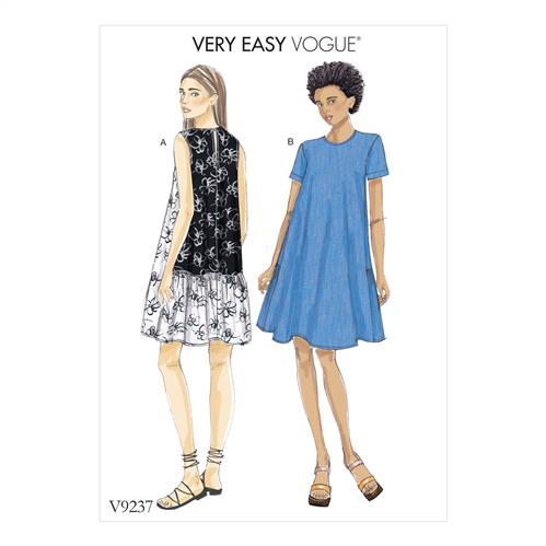 Vogue Pattern 9237 Misses' A-Line, Back-Ruffle Dresses V9237 | The ...