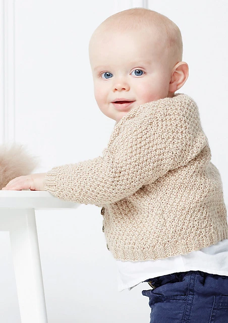Rowan Knitting Pattern - Textured Cardigan | The Ribbon Rose