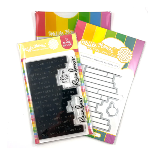 Waffle Flower Labelmaker Rainbows Combo | The Ribbon Rose
