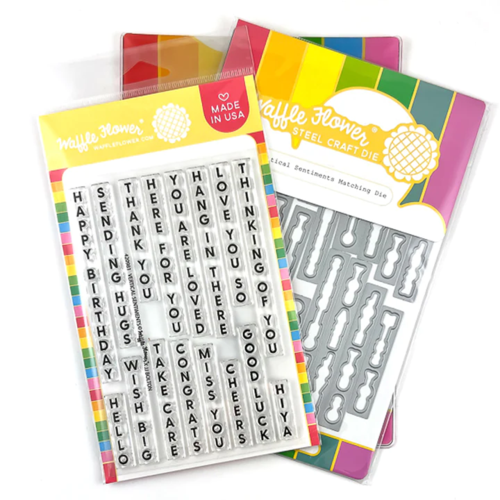 Waffle Flower Vertical Sentiments Combo | The Ribbon Rose