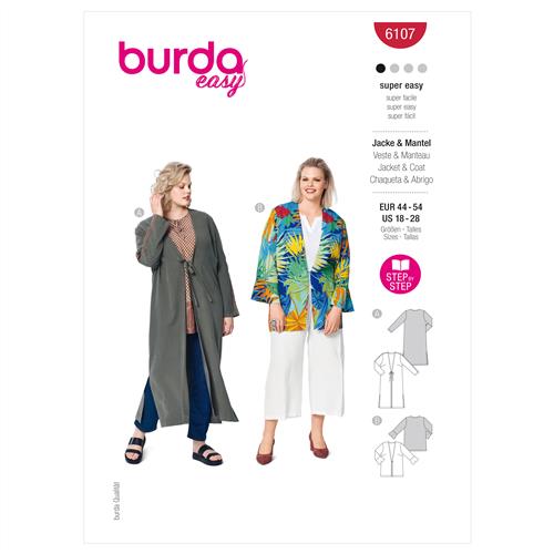Burda Pattern 6107 Blouson Jackets | The Ribbon Rose