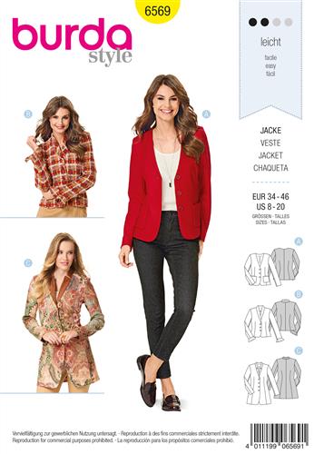 Burda Style Pattern 6569 Jacket | The Ribbon Rose