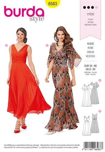 Burda Style Pattern 6583 Dress | The Ribbon Rose
