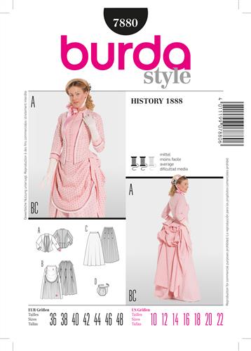 Burda Pattern 7880 History 1888 | The Ribbon Rose