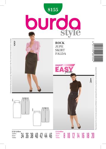 Burda Pattern 8155 Skirt | The Ribbon Rose