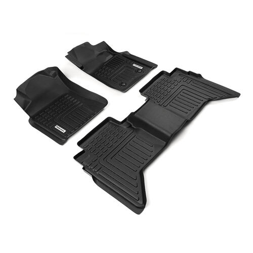 Deep Dish Floor Liners Fits Toyota Hilux Dual Cab (7th Gen Facelift ...