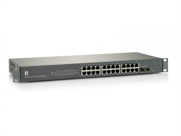 26-Port L2 Managed Gigabit Switch, 2 X SFP | SnapperNet
