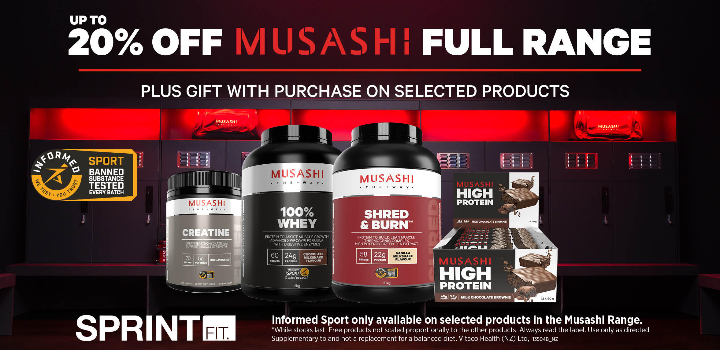 Sprint Fit the home of Musashi Performance Nutrition Supplements ...