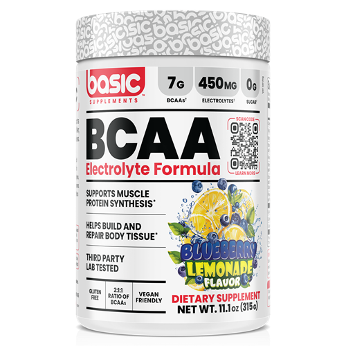 Buy Basic Supplements BCAA Blueberry Lemonade | Recovery & Hydration ...