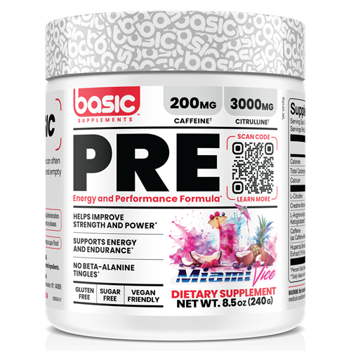Basic Supplements Pre-Workout – Clean Energy & Ice Pop Flavour | Sprint Fit