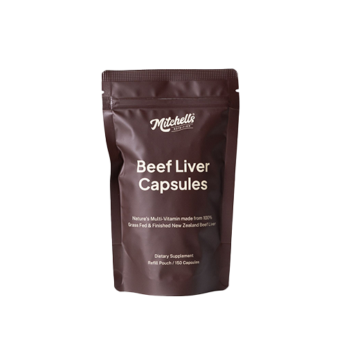 Mitchells Beef Liver Capsules Refill Pouch NZ | Organ Nutrition Refill ...